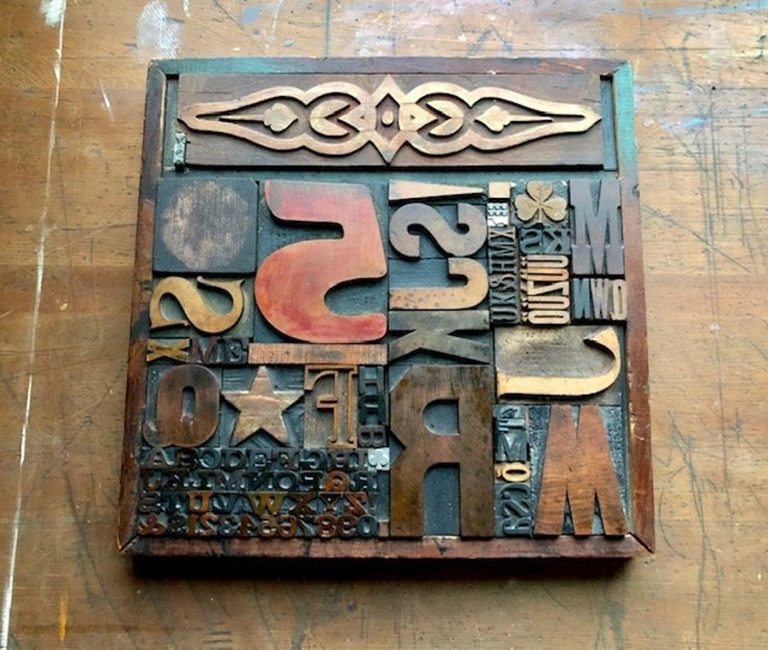 Antique Letterpress Prints Wood Type Eclectic Mix 90 Pieces,hamilton - Etsy