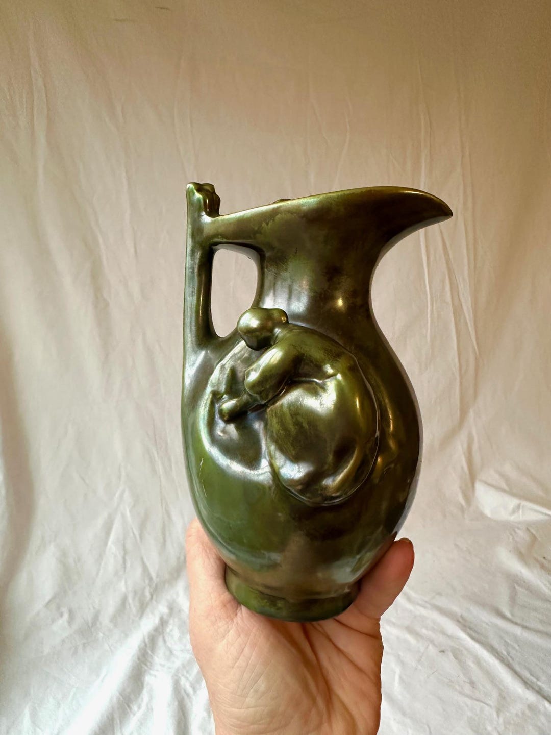 Vintage Zsolnay Eozin Glazed Pottery Vase Art Deco Rare Desing by ...