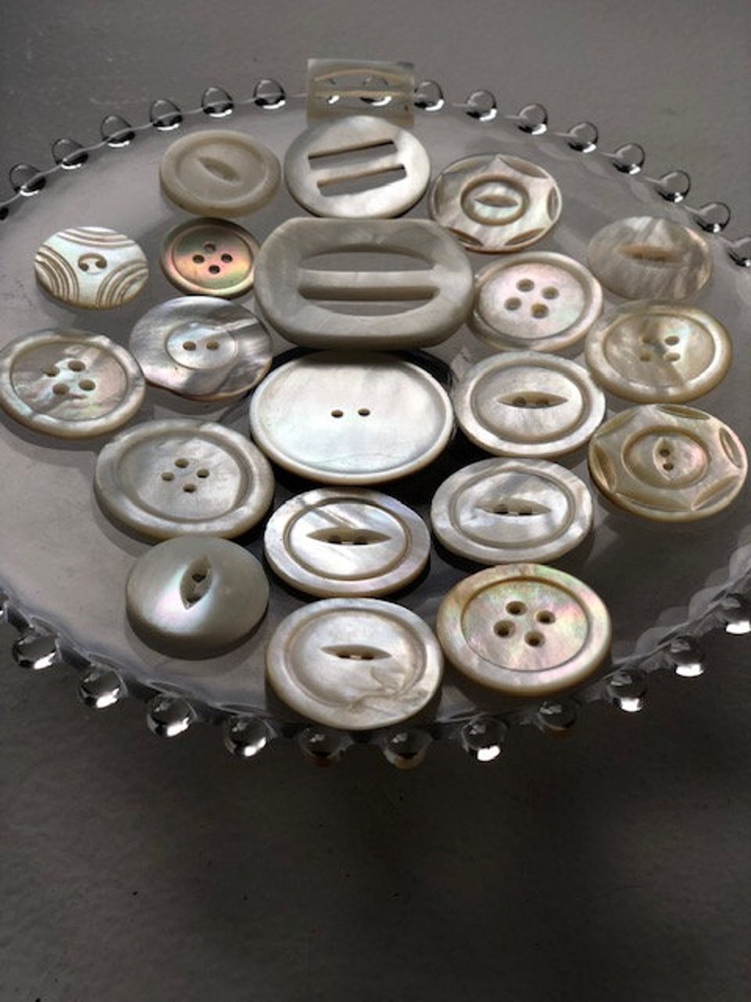 Vintage / Antique Pearl Buttons Collection - Etsy