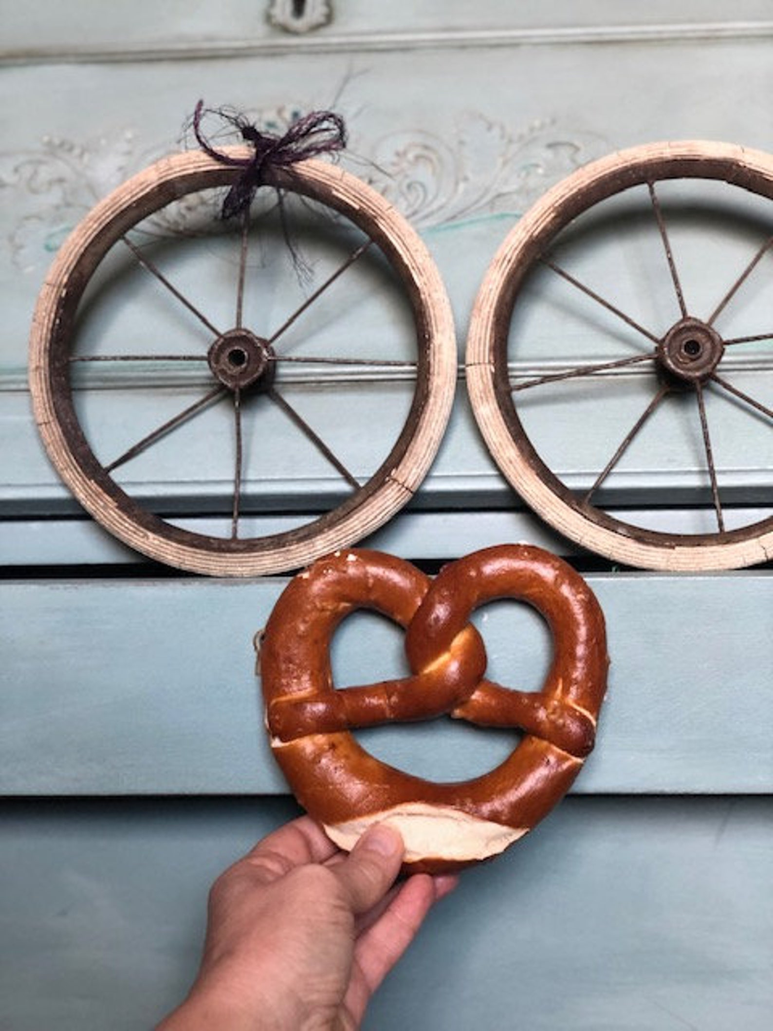 Vintage Round Strollers Industrial Decoration and Home Decor DYJ Design ...