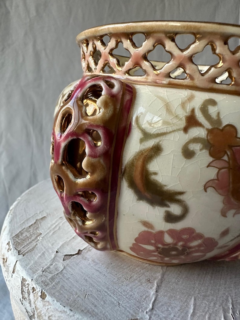 Zsolnay Hungarian Antique 1880 S Hand Painted Porcelain With Gold.pecs ...