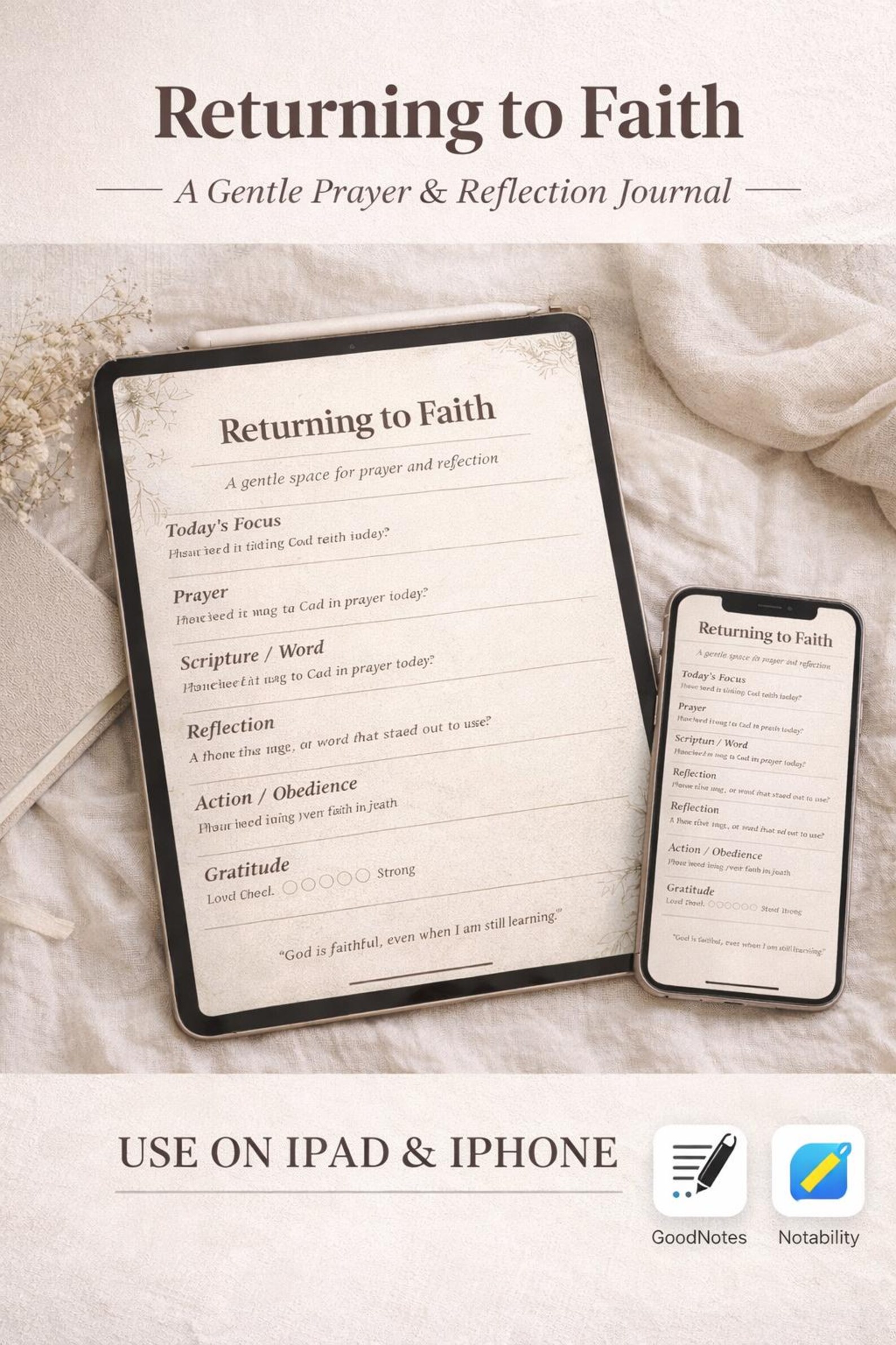Returning to Faith - A Gentle Prayer & Reflection Journal | Digital ...