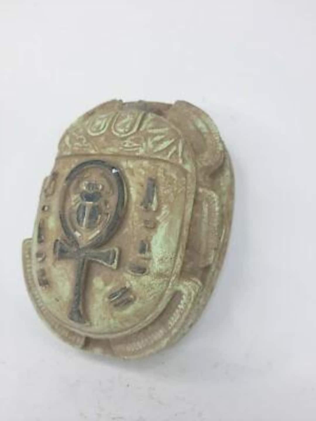 RARE EGYPTIAN ANTIQUE Scarab Key of Life Eye of Horus Protect - Etsy