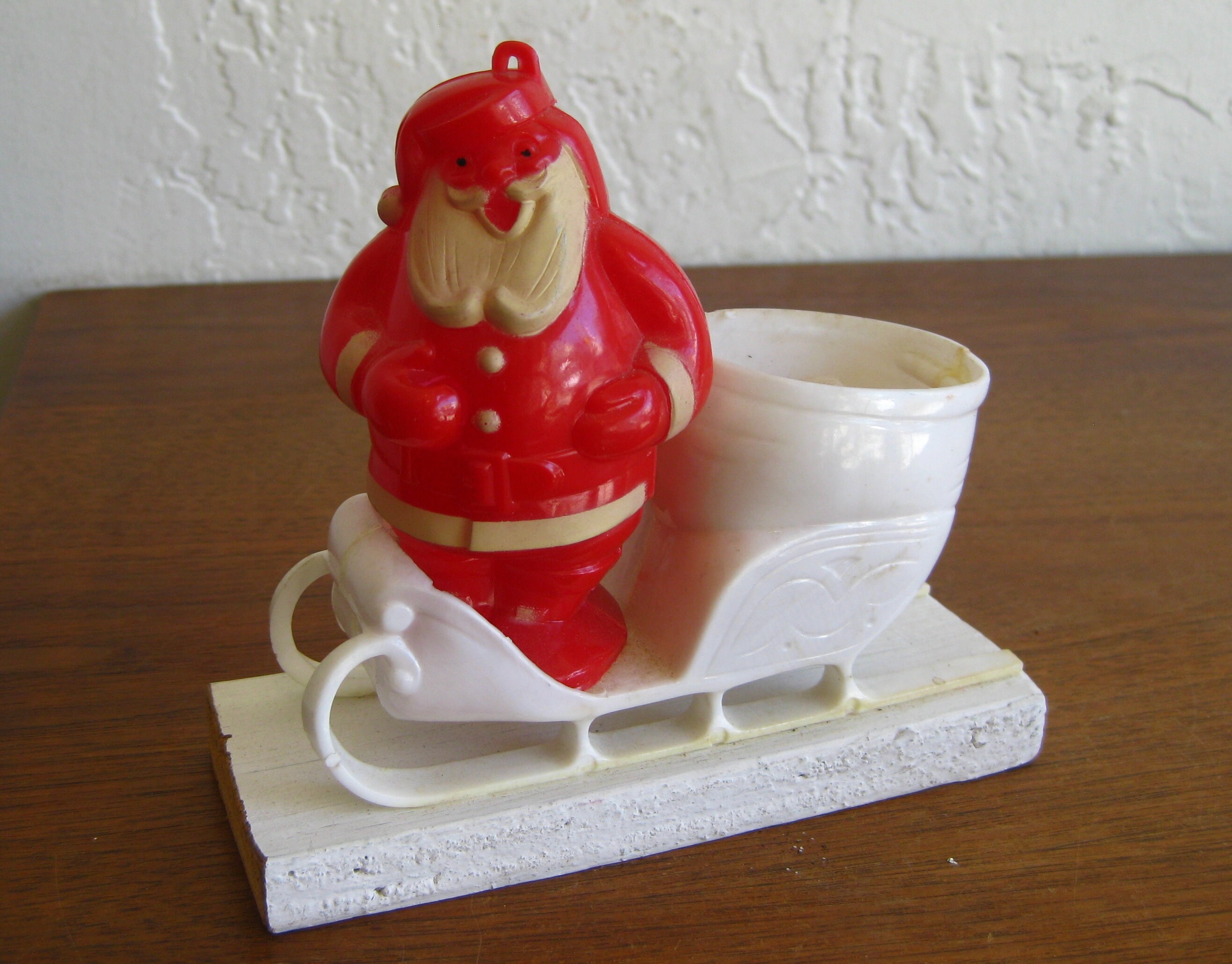 Vintage 50s Rosbro Plastic Santa Claus Sleigh Christmas Candy | Etsy Vintage 50s Rosbro Plastic Santa Claus Sleigh Christmas Candy | Etsy