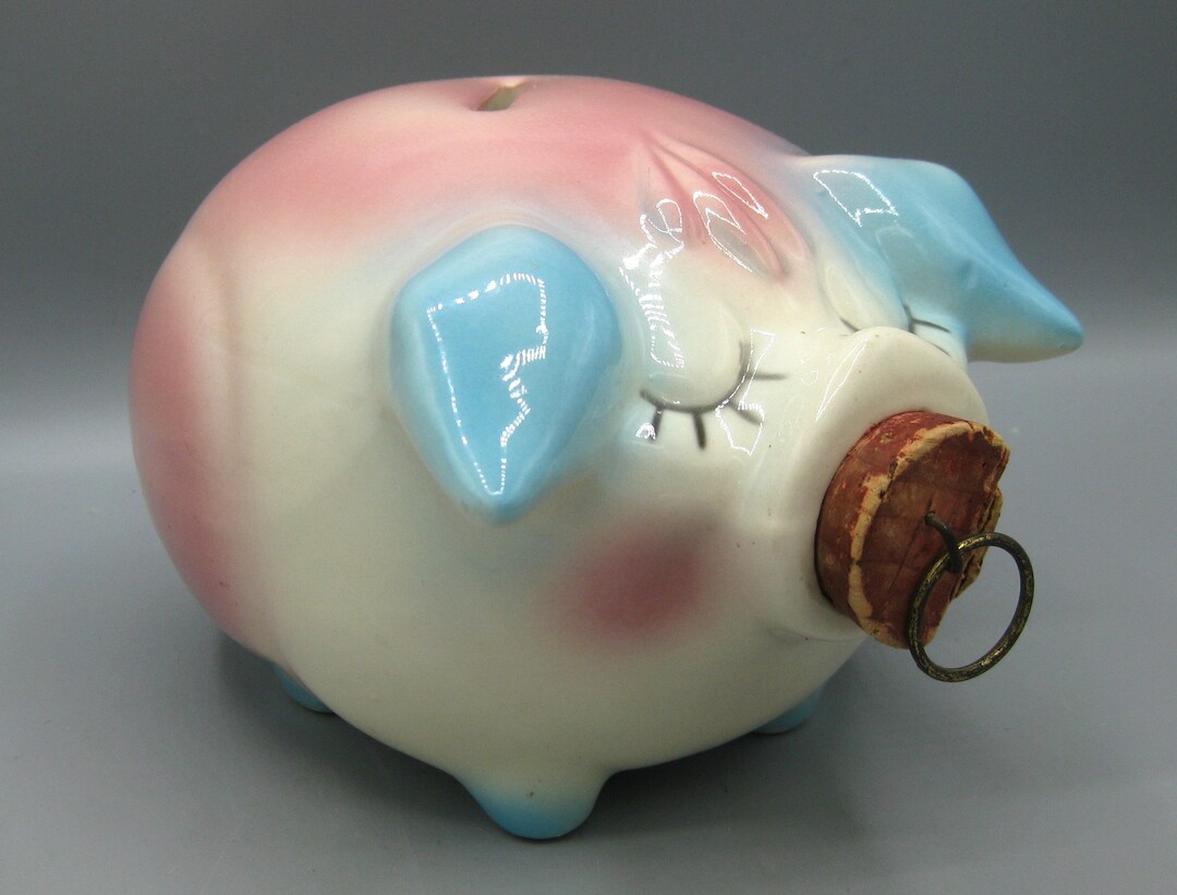 Vintage 50s Corky Pig Hull Art Pottery Ceramic Coin Piggy Bank - Etsy
