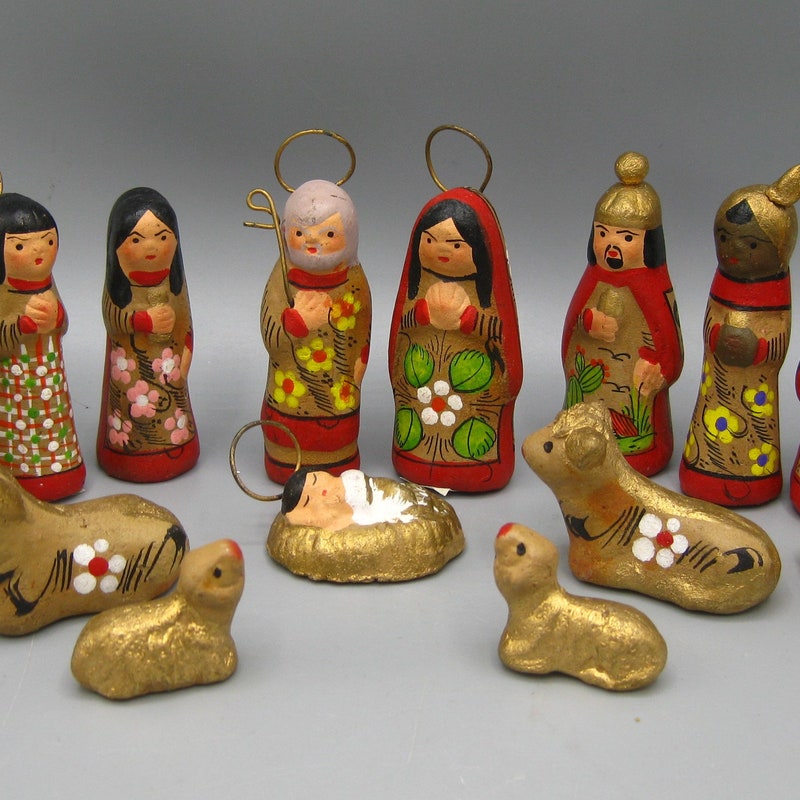 Pottery Nativity Set - Etsy