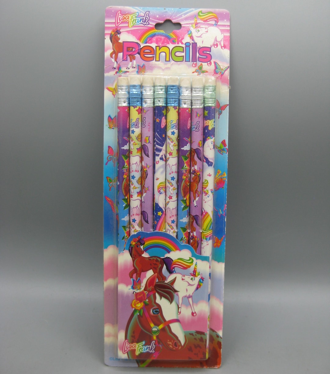 Vintage Lisa Frank Unicorn Horses 8 Pack Pencils New in Package - Etsy