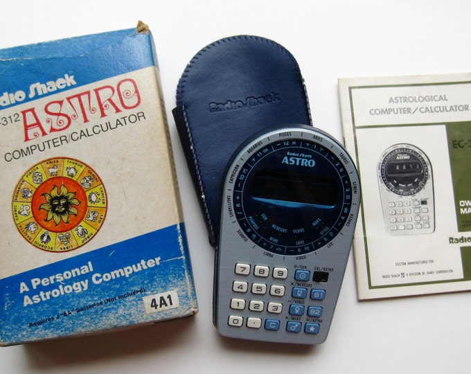 Vintage 70s Radio Shack Astro Computer Astrology Calculator in Box ...