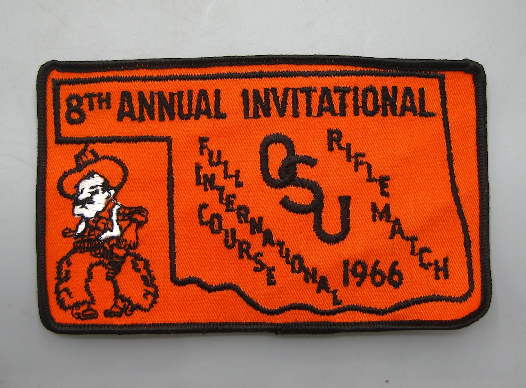 Vintage 60s Oklahoma State University OSU Cowboys 1966 Rifle Match ...
