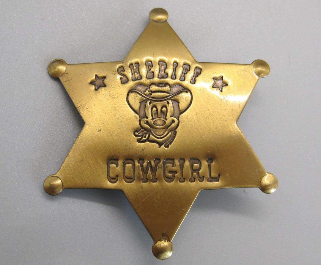 Vintage Sheriff Cowgirl Minnie Mouse Disneyland Walt Disney Souvenir ...