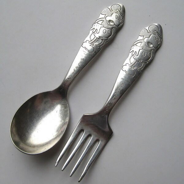 Mickey Mouse Spoon Fork - Etsy