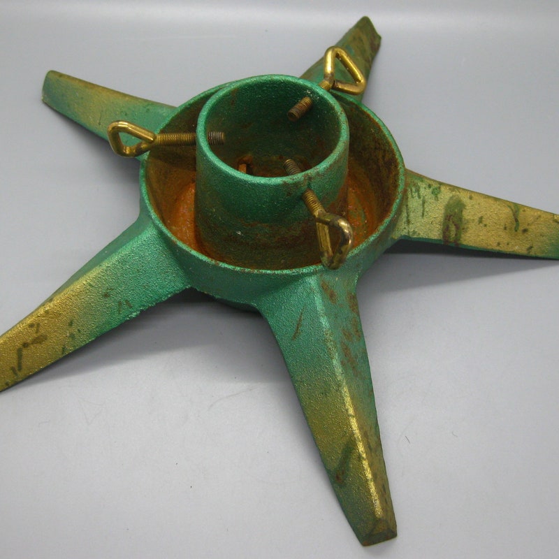 Gold Cast Iron Tree Stand - Etsy