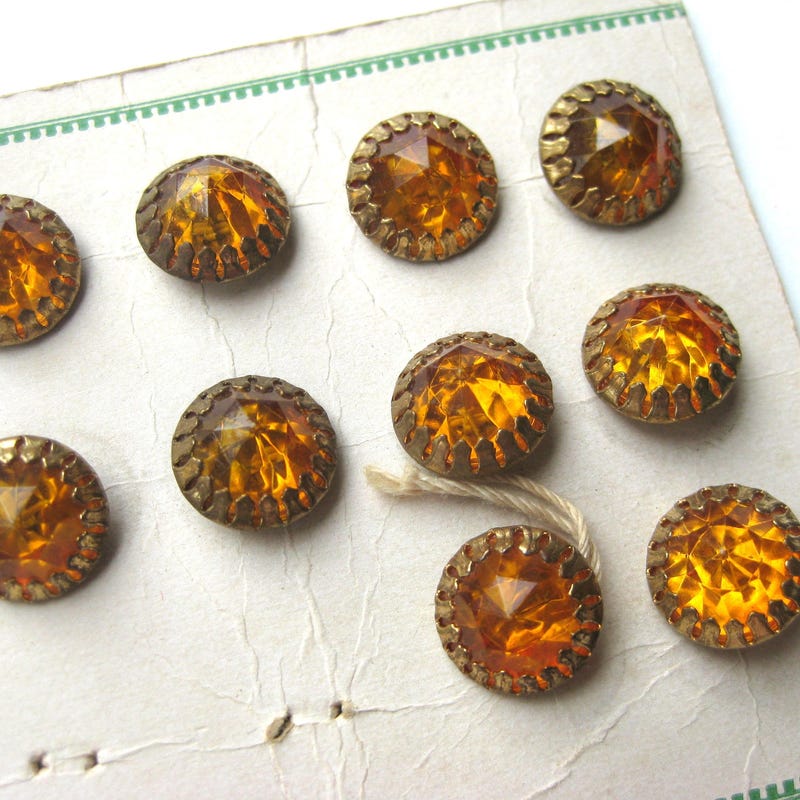 Amber Buttons - Etsy