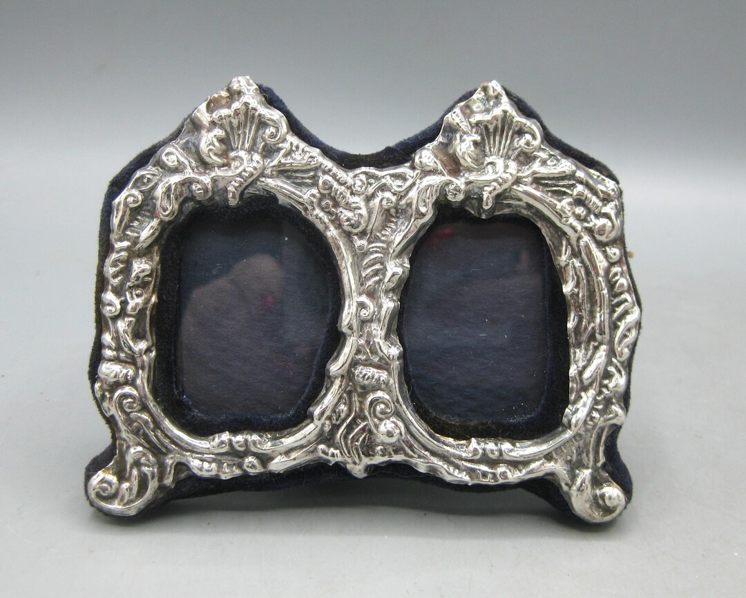 Vintage David Richards & Sons 1997 Sterling Silver Small Double Picture ...
