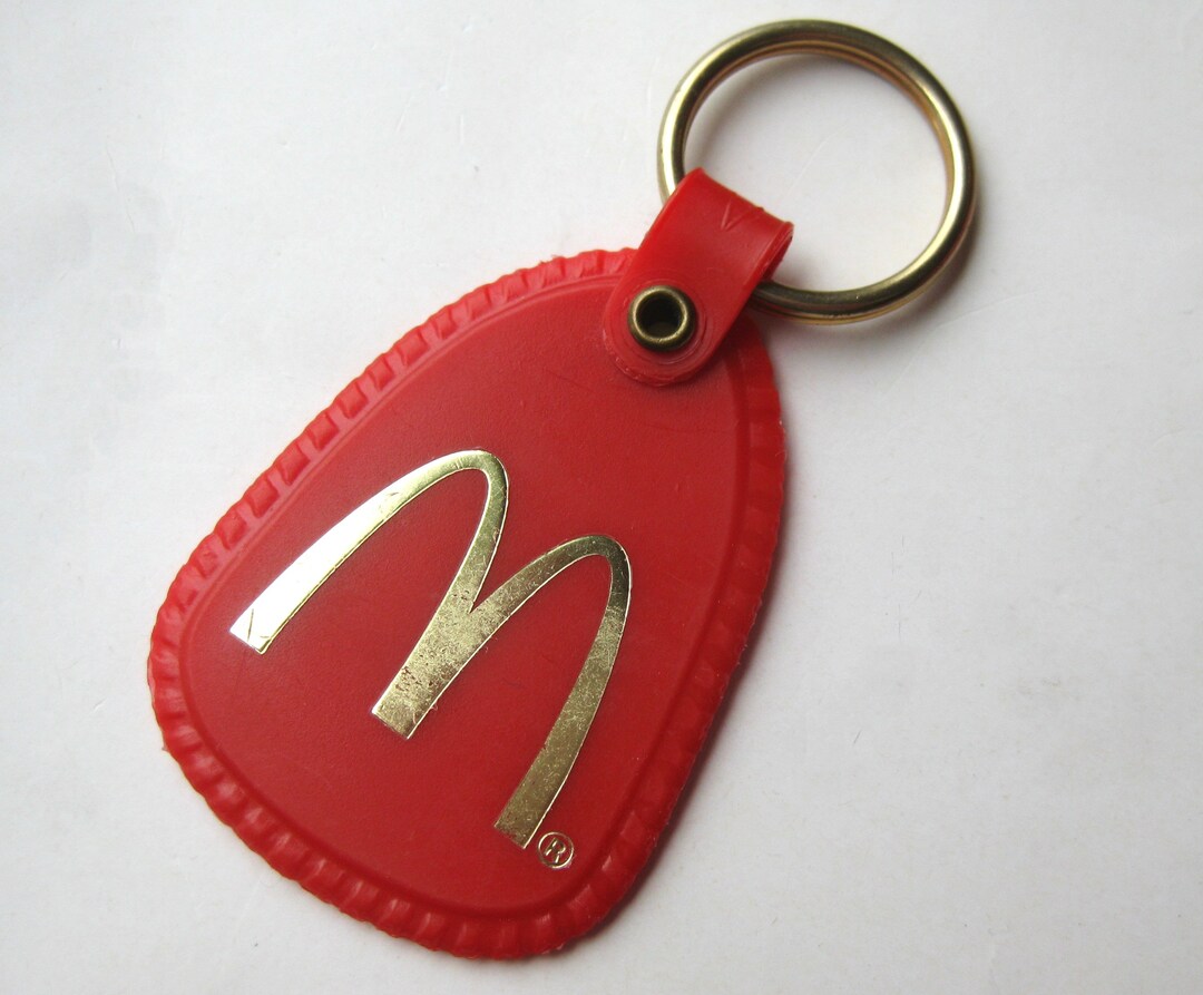 Vintage Mcdonald's Red Golden Arches Key Chain Promo Keychain - Etsy