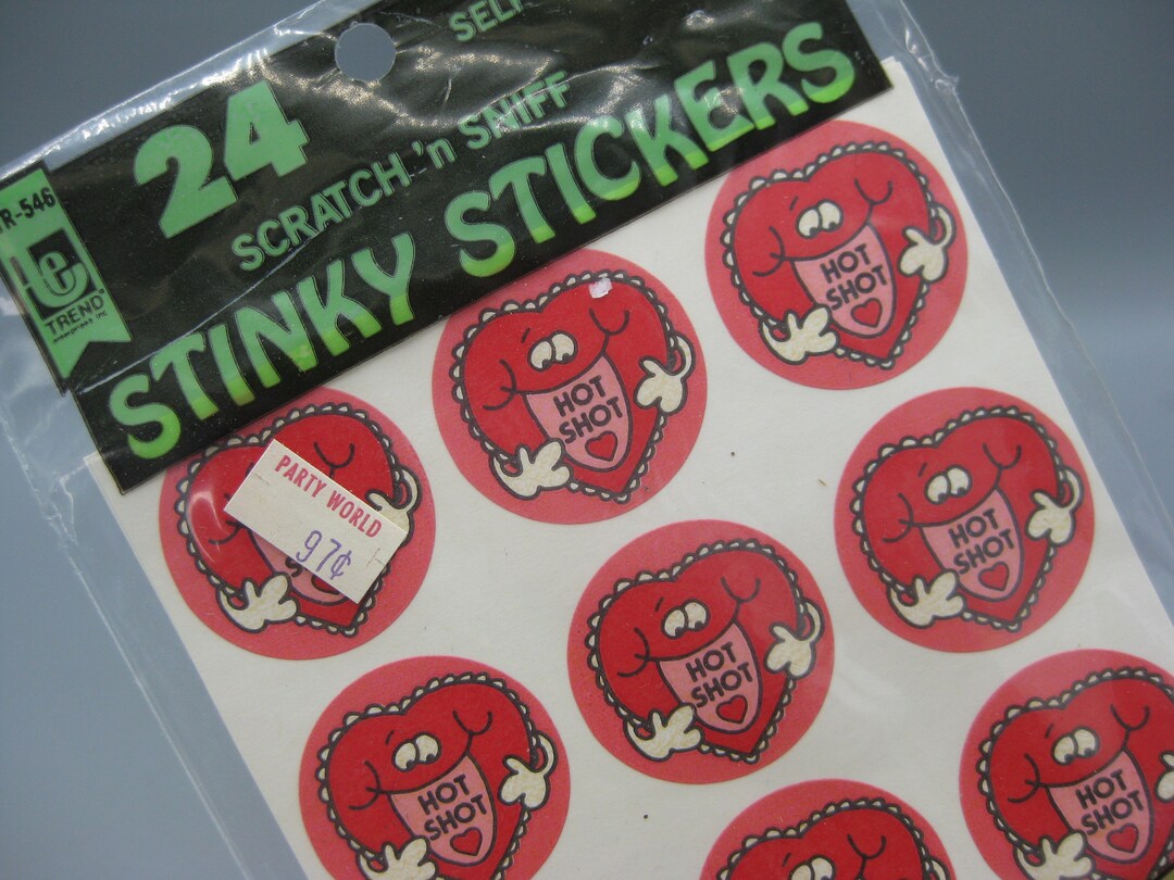 24 Vintage 1981 Trend Scratch & Sniff Stinky Stickers Cinnamon and ...