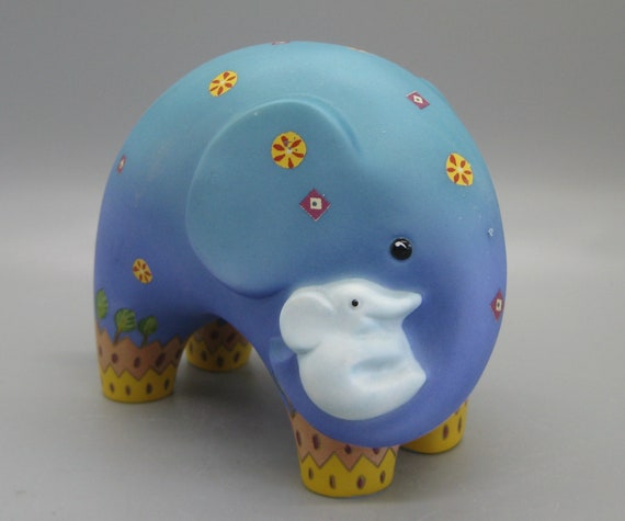Vintage Goebel Linda Edwards Elephant Romance Baby Blue | Etsy
