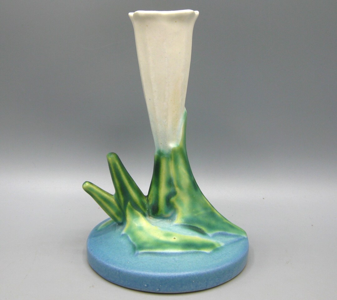 Vintage Roseville Art Pottery Thornapple Candle Holder Candlestick - Etsy