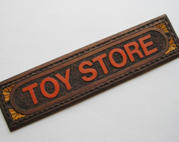 Geoffrey Bishop IGMA Artist Miniature Dollhouse Toy Store Carved Wood ...