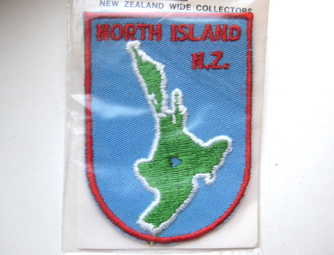 Vintage North Island New Zealand Embroidered Souvenir Jacket Patch - Etsy