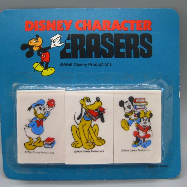 Mickey Mouse Erasers - Etsy