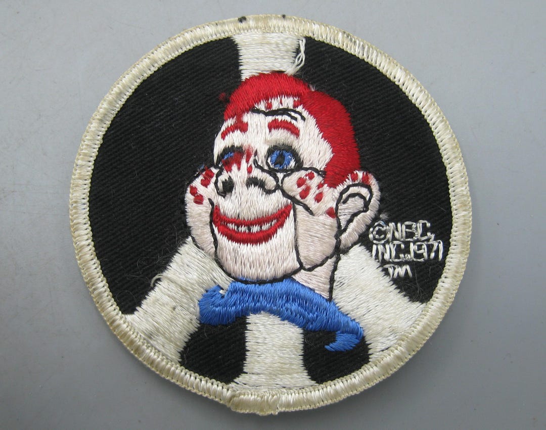 Vintage 70s Howdy Doody Peace Sign Embroidered Jacket Hat Patch - Etsy