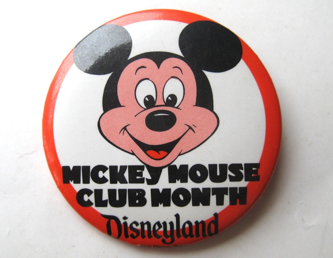 Vintage 1985 Mickey Mouse Club Month Disneyland Walt Disney WDP ...