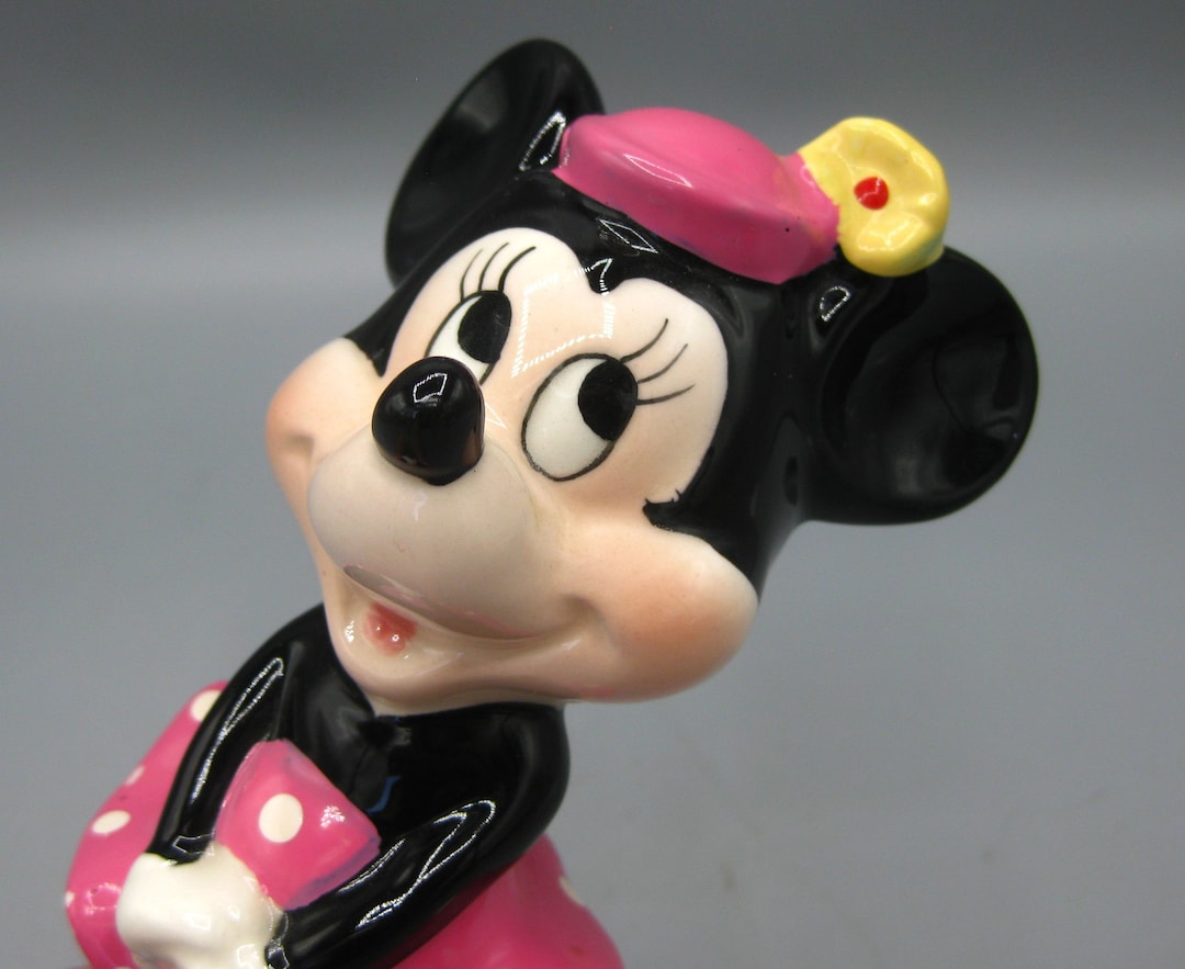 Minnie Mouse Vintage Walt Disney Productions Ceramic Figurine - Etsy