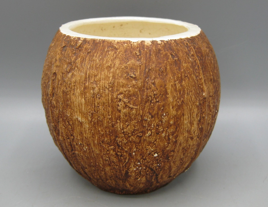 Vintage 50s Trader Vic's Coconut Ceramic Tiki Grog Mug Cup - Etsy