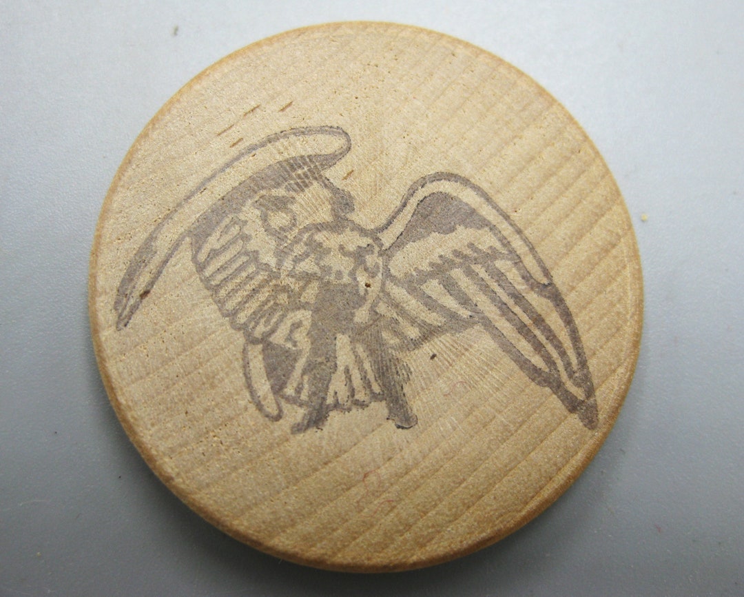 Vintage 70s DC Eagle Gay Leather Bar Wooden Nickel Promo Coin Token - Etsy