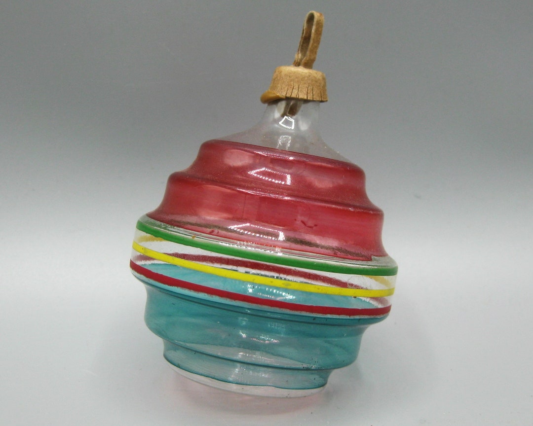 Vintage 40s PREMIER Stepped Glass Unsilvered Paper Cap Christmas ...