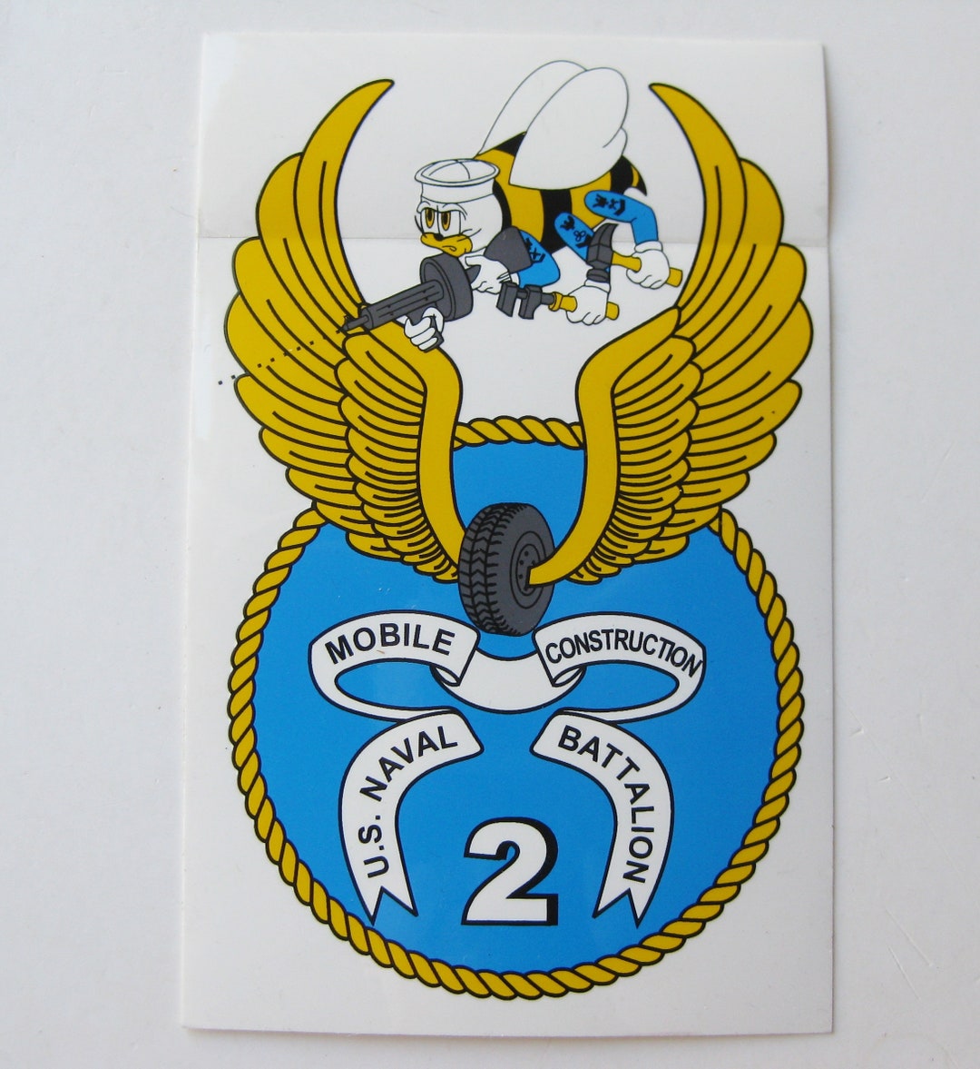 Vintage USN US Navy Seabees Sea Bees Mobile Construction Battalion ...