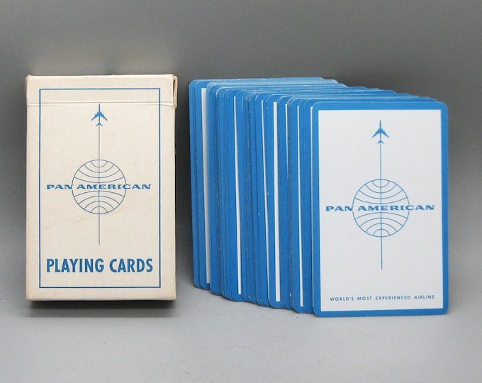 Vintage Pan Am Pan American Airline Playing Card Deck - Etsy
