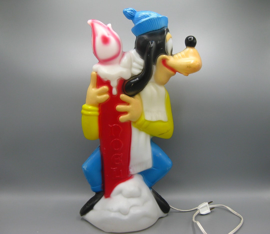 Vintage 70s Empire Plastic Walt Disney 15 Blowmold Goofy Tabletop ...