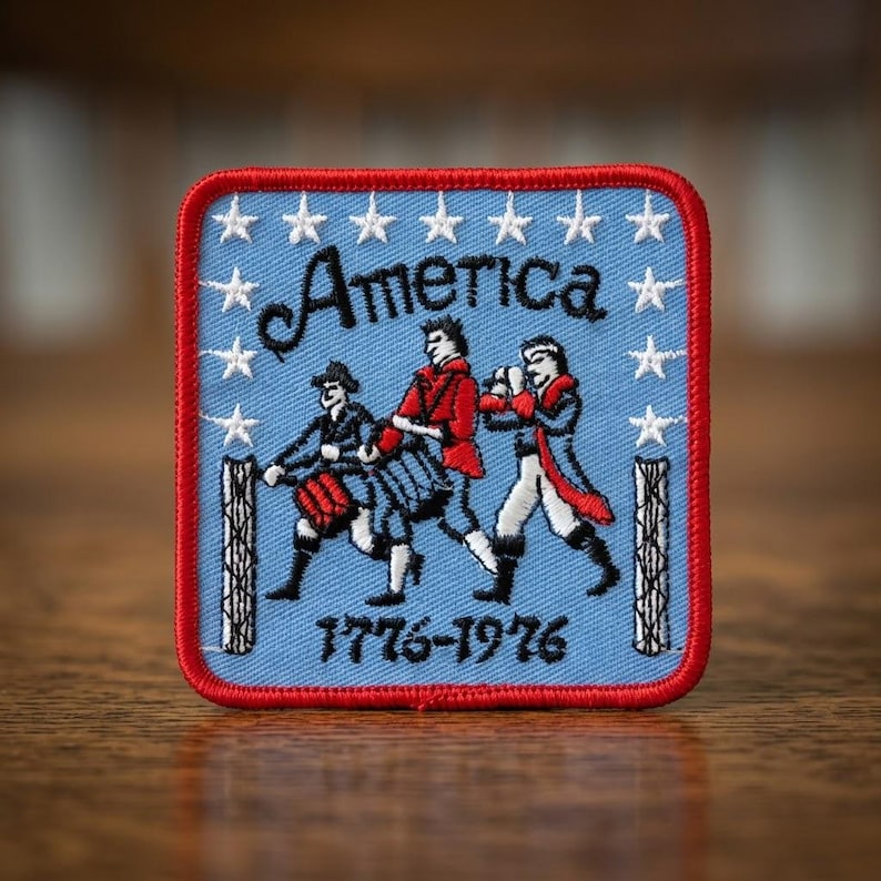 America 1776–1976 Embroidered Patch – Iron-on Badge for Jackets, Hats ...