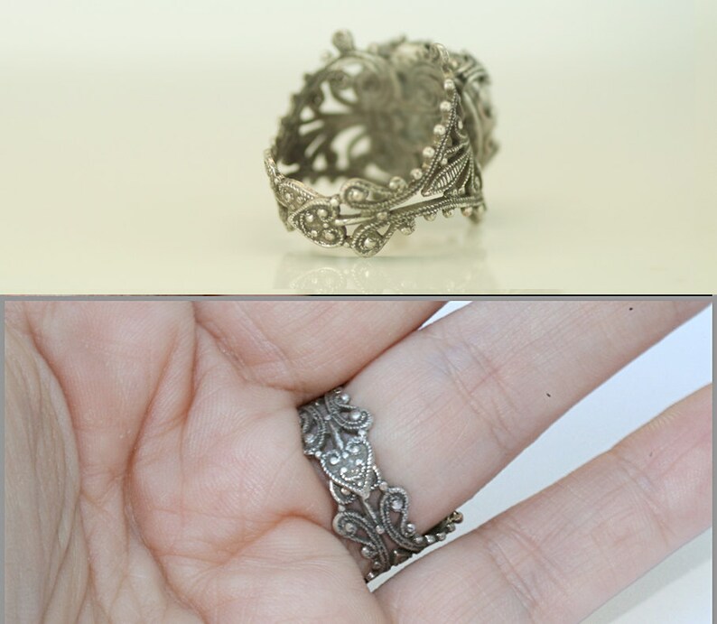 RING Adjustable Vintage Swarovski Faceted Light Blue Jewel - Etsy