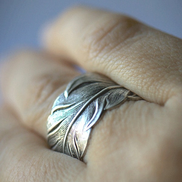 Feather Ring - Etsy