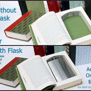 Book Safe Flask Stash Candy Photo Jewelry Hiding Place 1st Anniversary ...