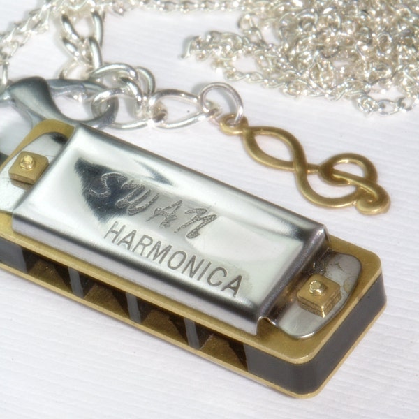 Harmonica Necklace - Etsy