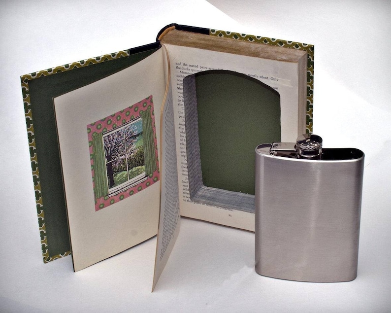 Book Safe Flask Stash Candy Photo Jewelry Hiding Place 1st Anniversary ...