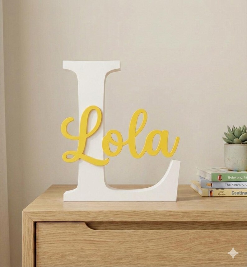 Letra Con Nombre Personalizada Decorativa, Mesas Dulces, Comuniones ...