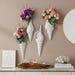 White Ceramic Shell Wall Vase | Modern Conch Flower Wall Hanging ...