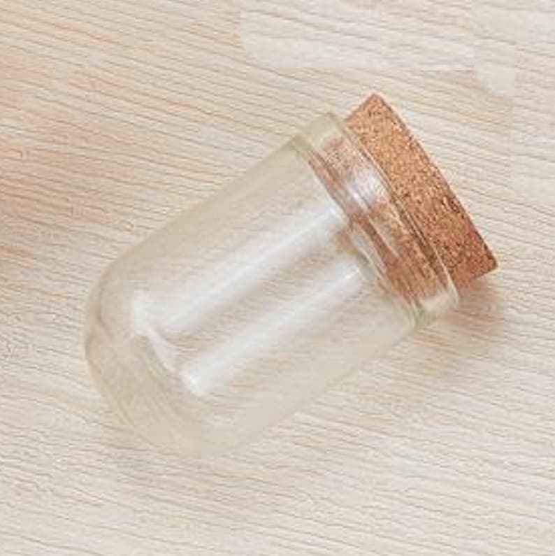 Mini Glass Cloche, Glass Dome With Cork Cap, for Jewelry, Keepsakes ...