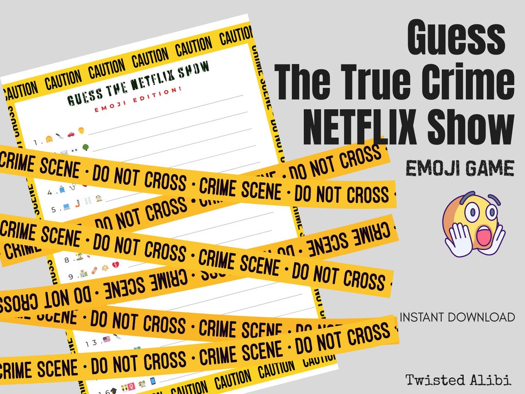 Decode the Crime | Guess the Netflix True Crime Show Emoji Party Game ...