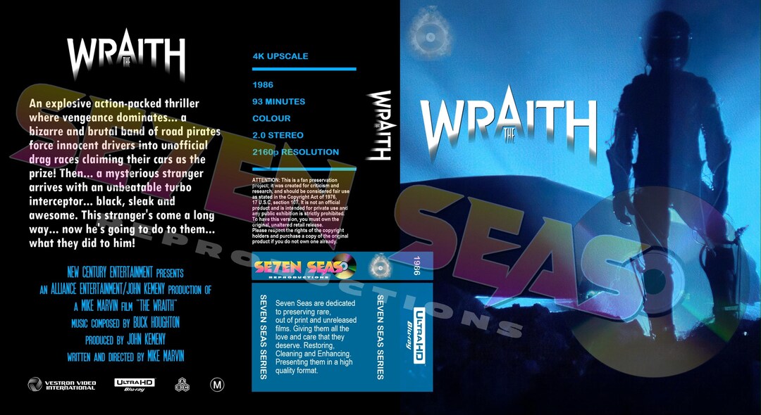 The Wraith (4K Upscale) UHD Blu-ray - Etsy