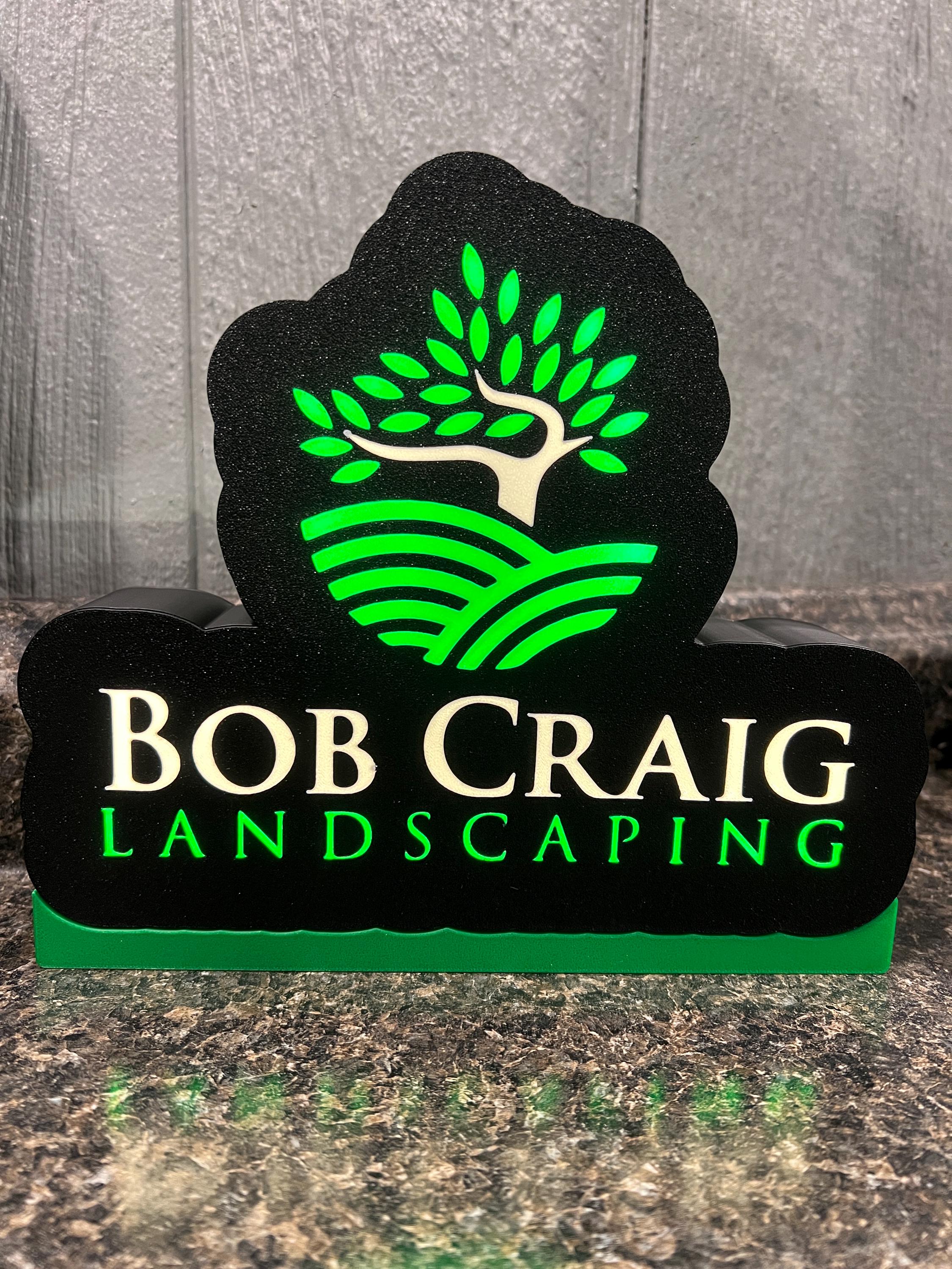 Custom 3D Printed LED Light Box Sign | Personalized Business Logo Sign ...