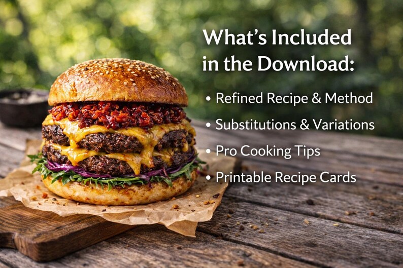 Swicy Smash Burger Recipe PDF – Digital Download, Gochujang Smashburger ...