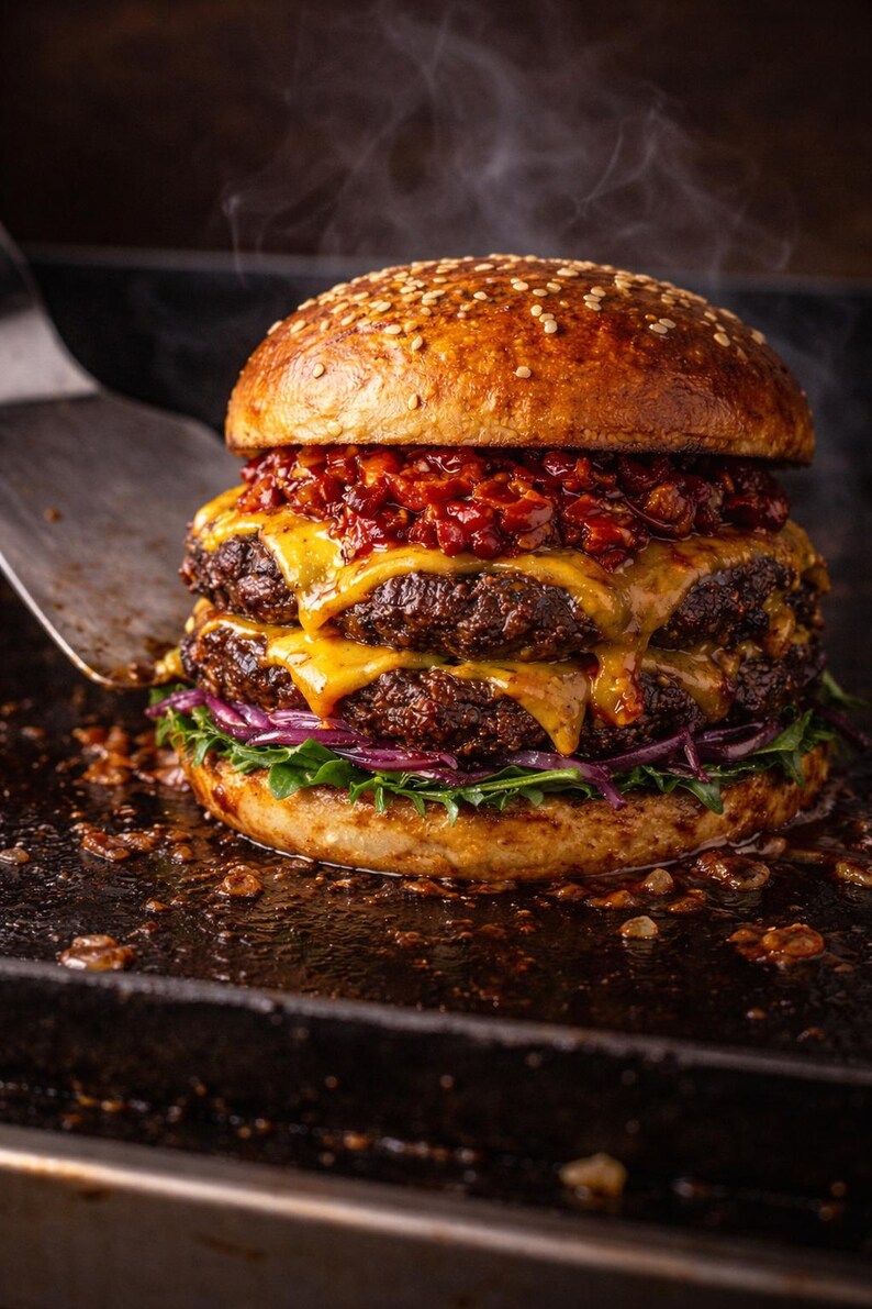 Swicy Smash Burger Recipe PDF – Digital Download, Gochujang Smashburger ...