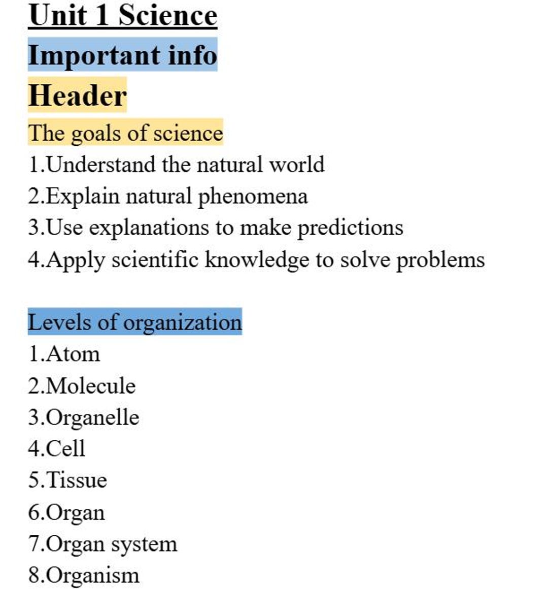 High School Biology Notes - Etsy