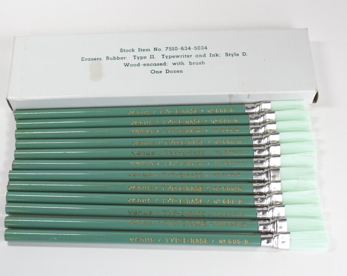 Vintage Typewriter Erasers Venus Pencil Type-e-rase Complete NOS in Box ...